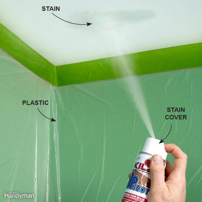 Cover Up a Ceiling Stain - Norway Hill Home Inspections